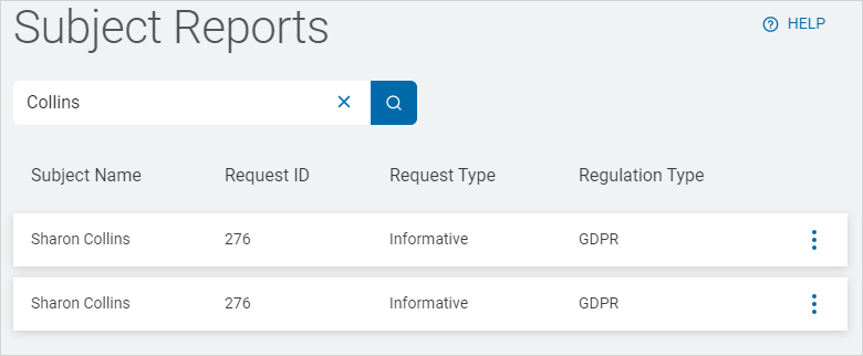 Working with Subject Reports