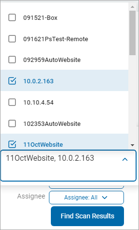 Working with Scan Results