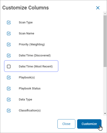 Working with Scan Results