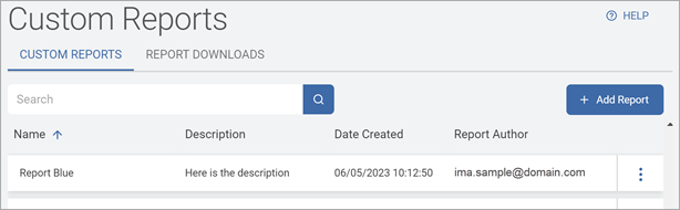 Working with Custom Reports